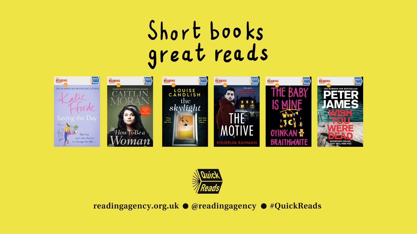 CELEBRATING THE 15TH ANNIVERSARY OF QUICK READS: SHORT BOOKS AND GREAT ...